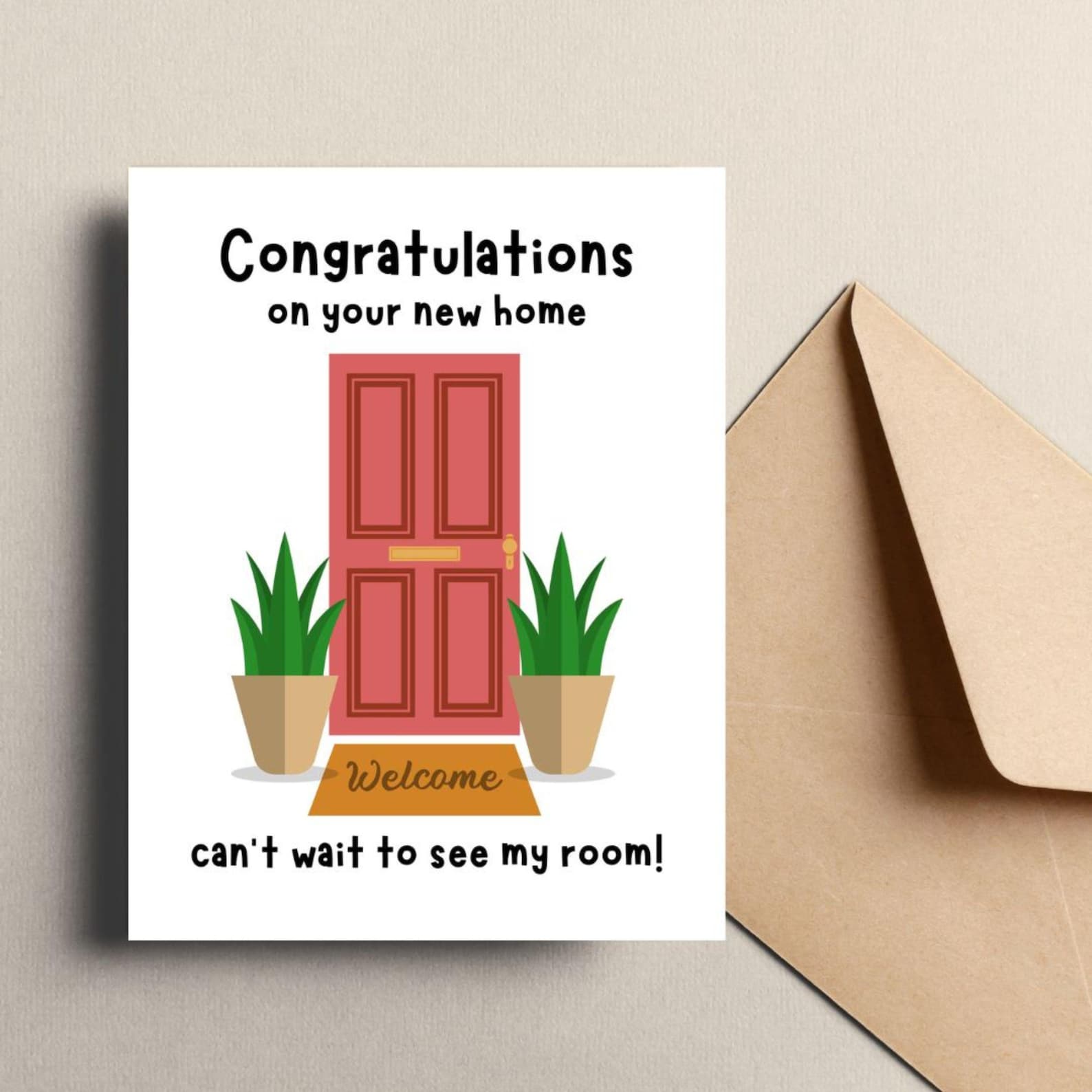Funny New Home Card, Housewarming Greeting Card, New Home Gift, New ...