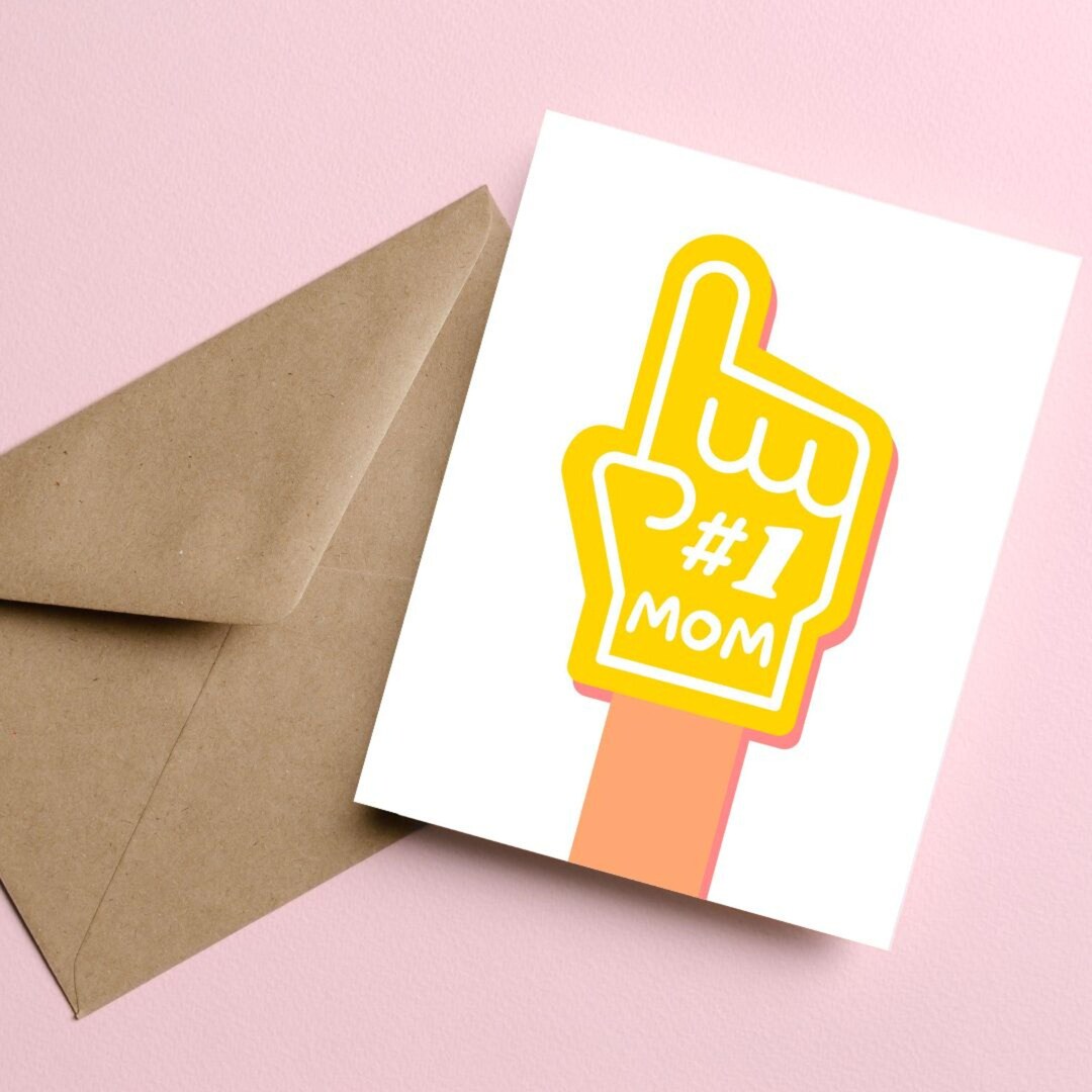 Number One Mom Greeting Card, Mother’s Day Card, Funny Mom Card, #1 Mom ...