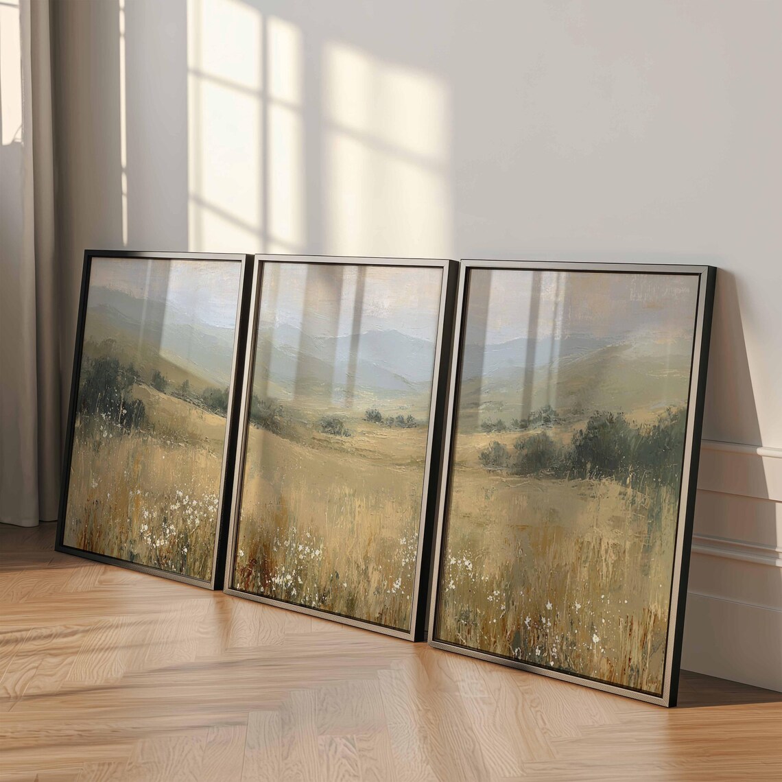 Rolling Hills Landscape Poster Set of 3: Rustic Countryside Wall Art - Etsy