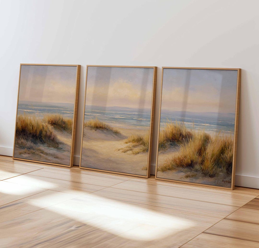Beach Dune Prints Set: Coastal Seaside Landscape Art - Etsy