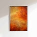 Gold and Orange Abstract Painting Poster, Modern Wall Decor, Stylish ...
