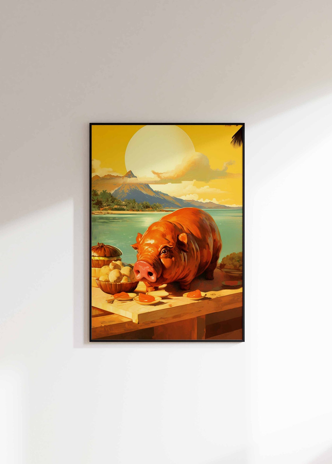 Pork Lechon Filipino Food Poster, Authentic Cuisine Art, Culinary Wall ...