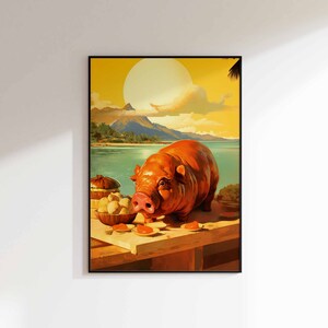Pork Lechon Filipino Food Poster, Authentic Cuisine Art, Culinary Wall ...