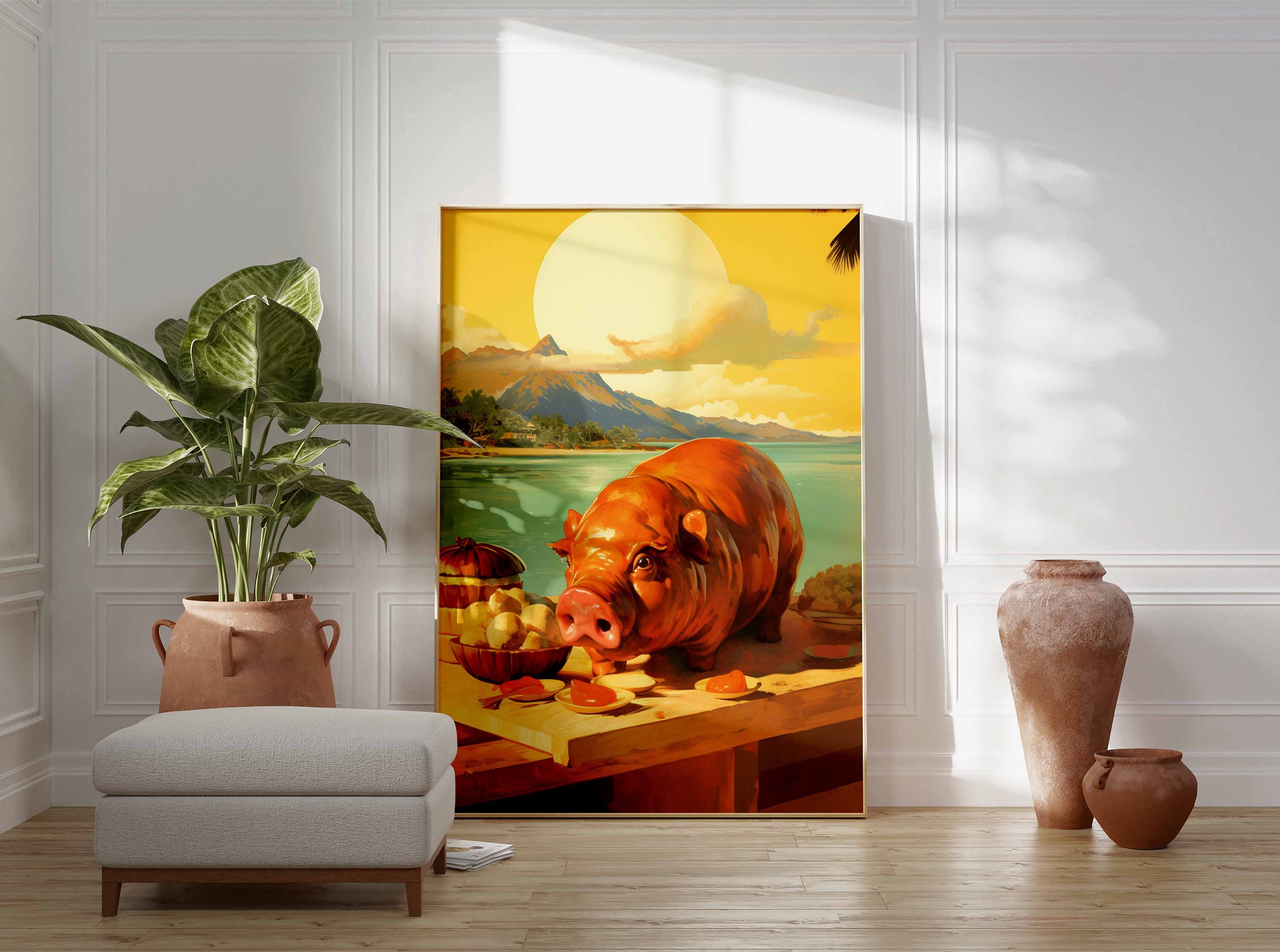 Pork Lechon Filipino Food Poster, Authentic Cuisine Art, Culinary Wall ...