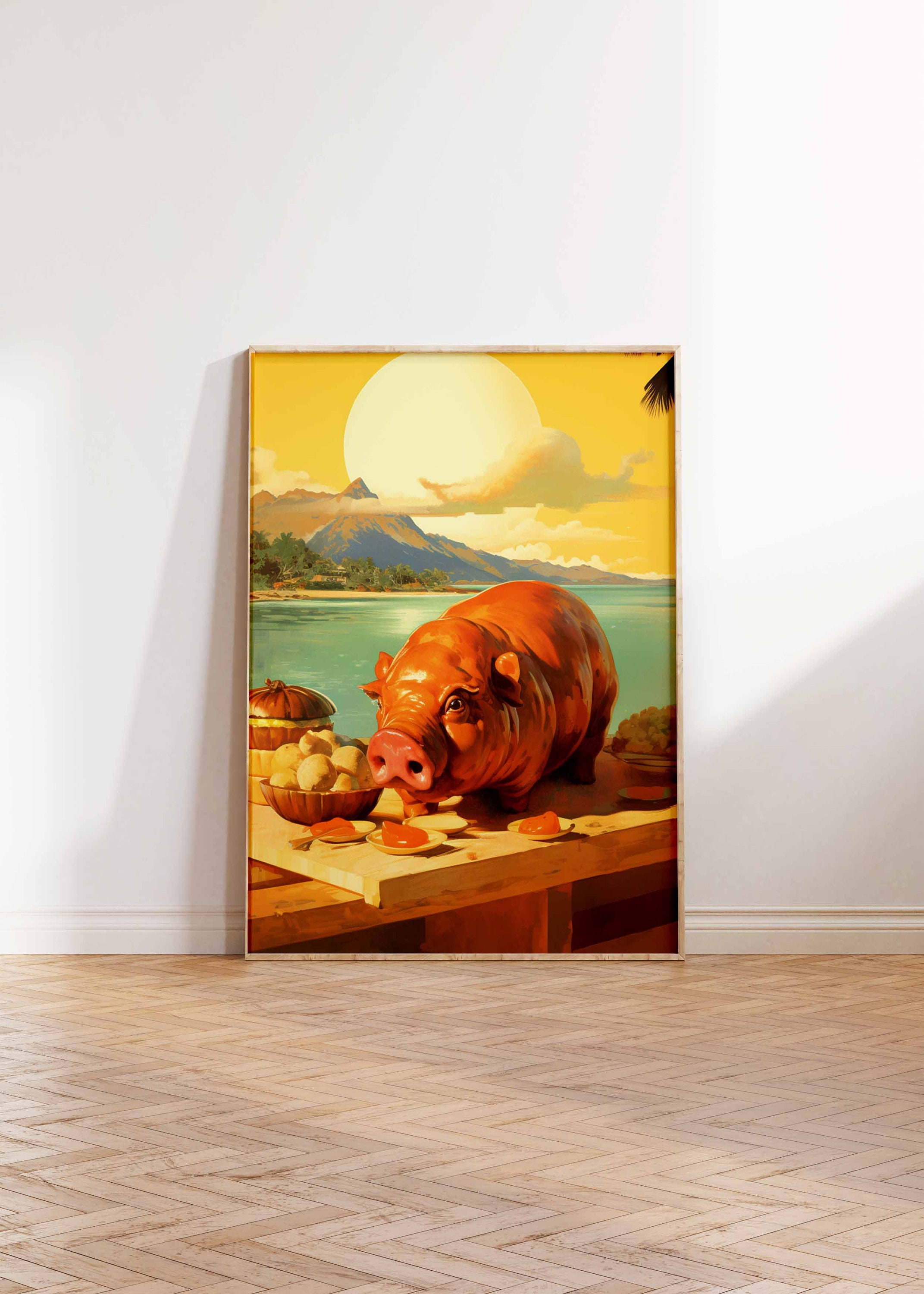 Pork Lechon Filipino Food Poster, Authentic Cuisine Art, Culinary Wall ...
