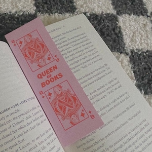 Queen of Books Bookmark - Etsy