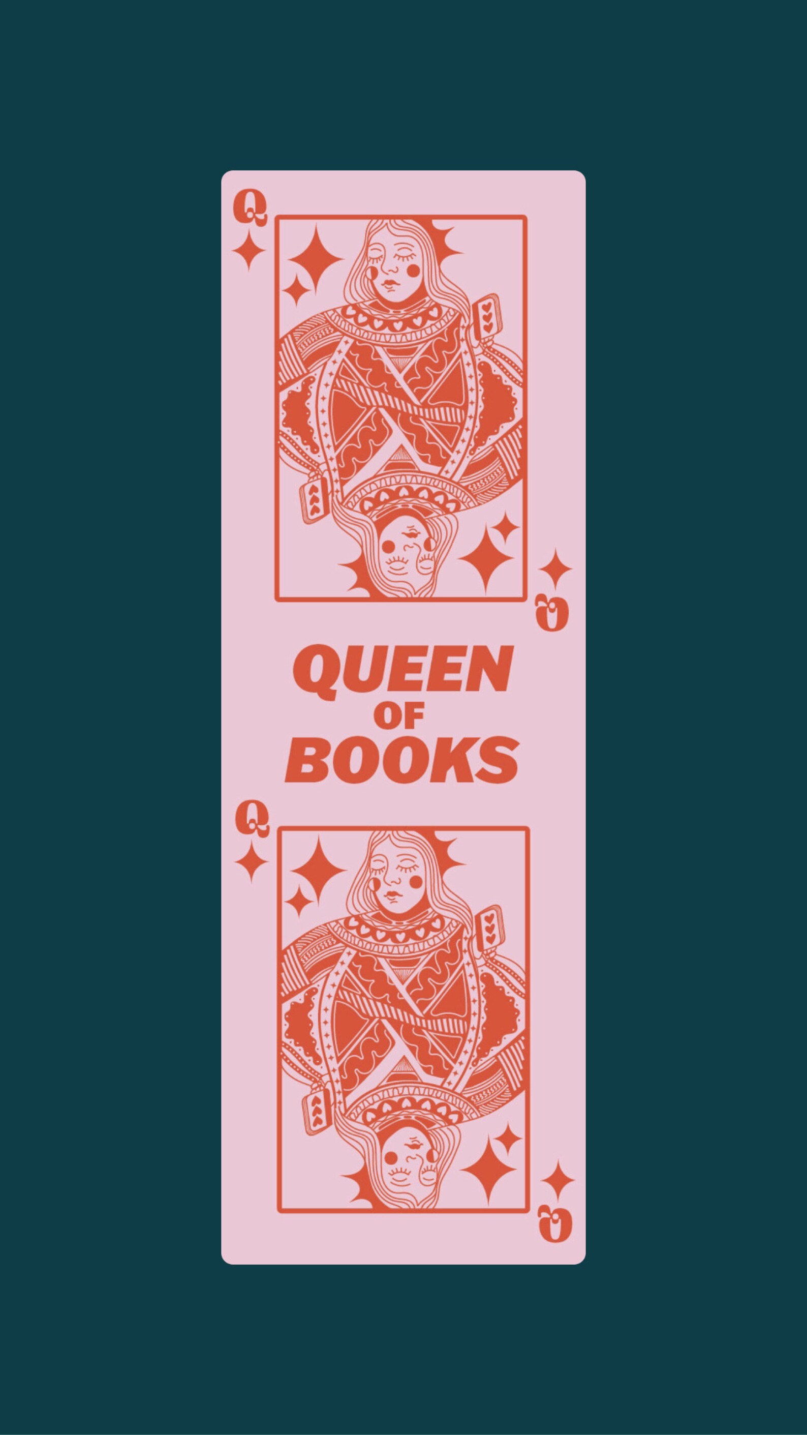 Queen of Books Bookmark - Etsy