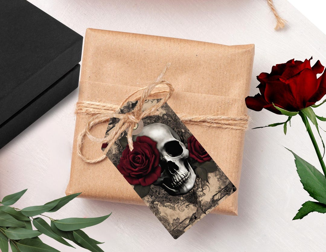 Printable Valentine's Goth Tags - Etsy