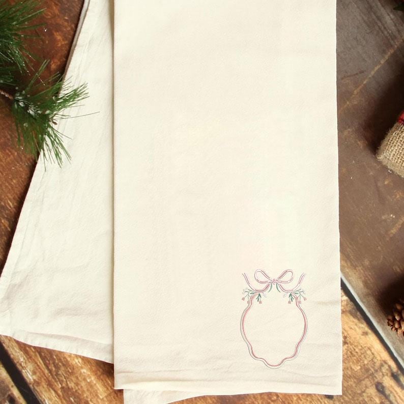 Floral Wreath Embroidery File, Oval Monogram Frame, Coquette Bow ...