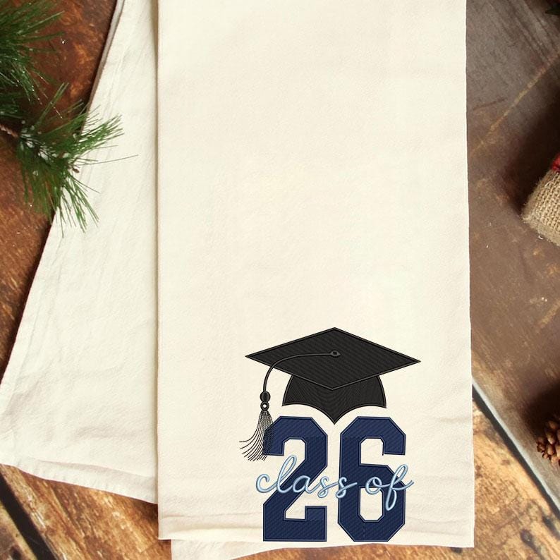 Class of 2026 Graduation Cap Machine Embroidery File, Graduation Gift ...