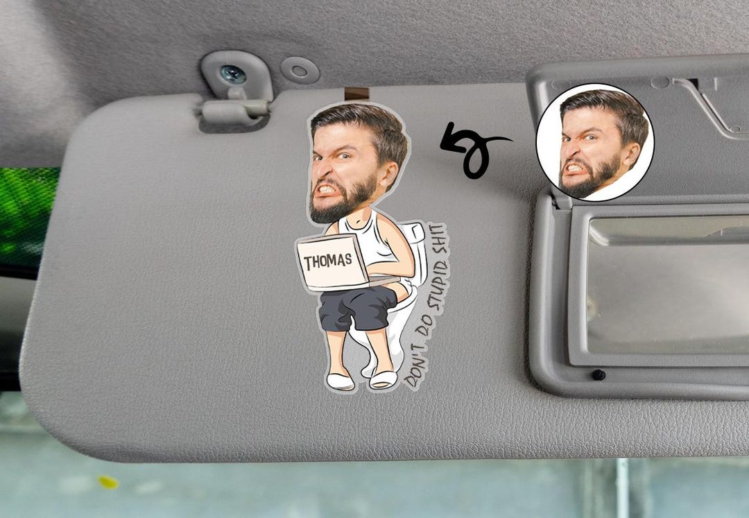 Custom Photo Car Visor Clip, Husband Meme Gifts, Valentines Day Gifts ...