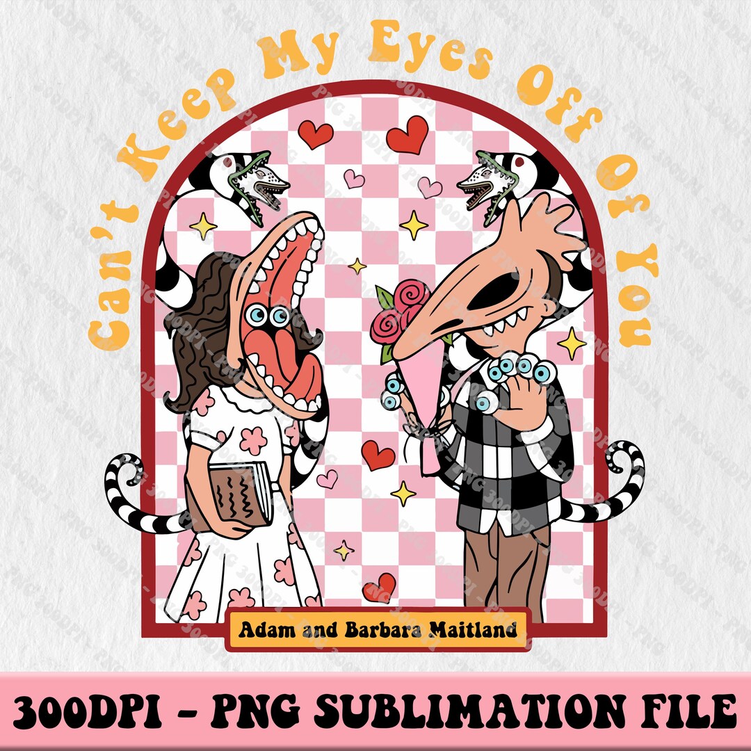 Beetlejuice Horror Valentine PNG, Couple Design (digital File) - Etsy ...