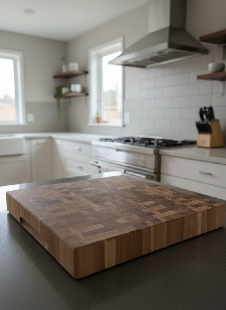 Heritage Block - End Grain Handmade American Maple Butcher Block ...