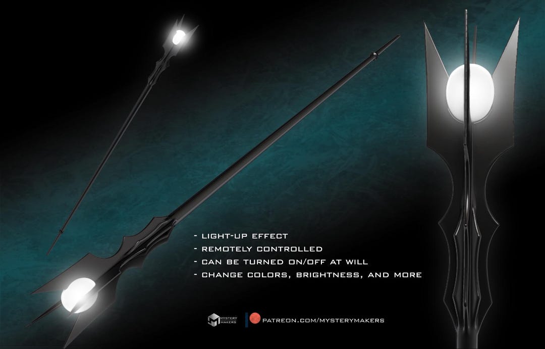 Saruman Staff - Lights up by Mysterymakers - Etsy