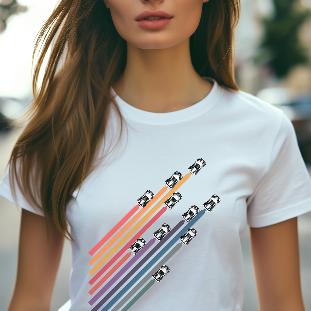 V8 Race T-shirt for Car Enthusiasts and Racing Fans Auto Apparel ...
