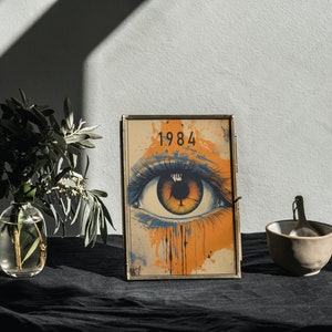 1984 Minimalist Poster Digital Download George Orwell Art High-quality ...
