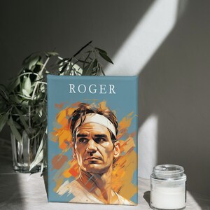 Roger Federer Minimalist Poster - Tennis Printable Wall Art - Sport ...