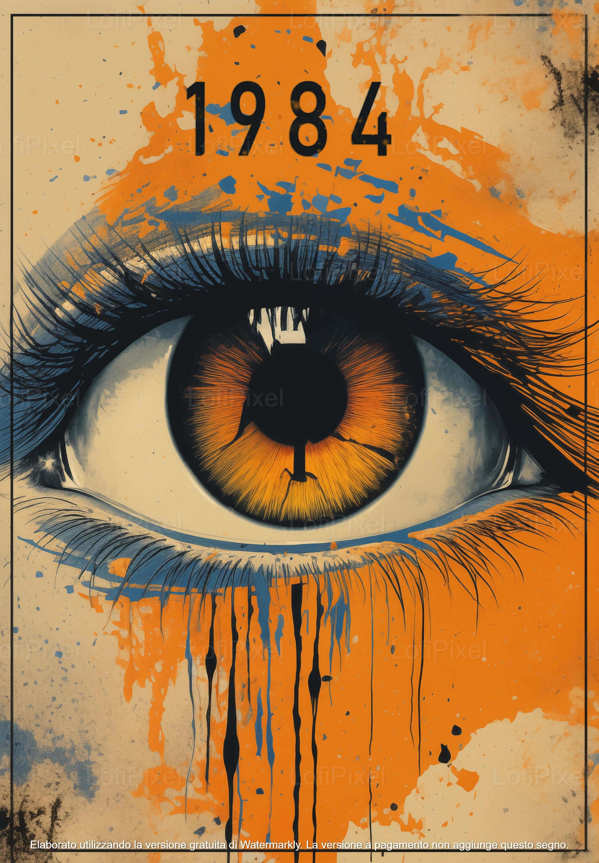 1984 Minimalist Poster Digital Download George Orwell Art High-quality ...