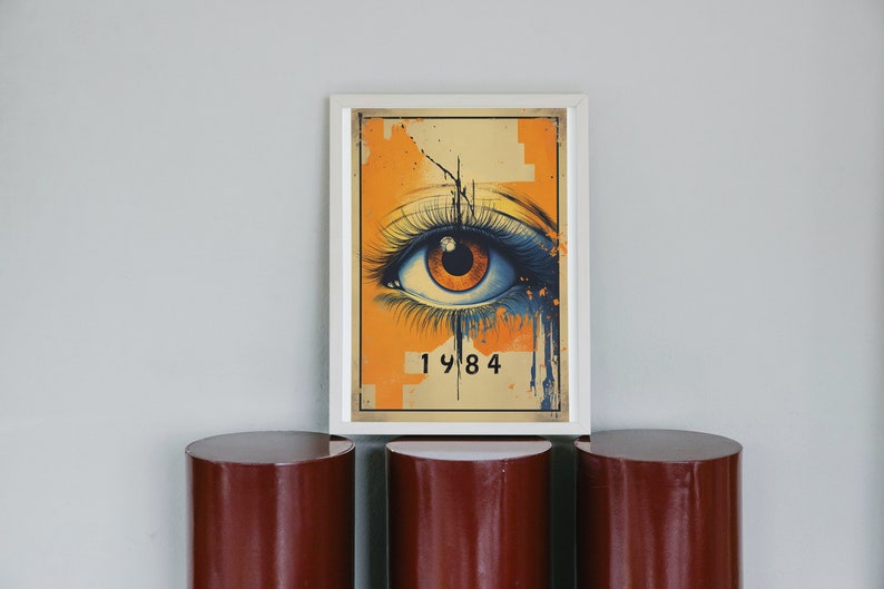 1984 George Orwell Minimalist Poster, High Quality Printable Wall Art ...
