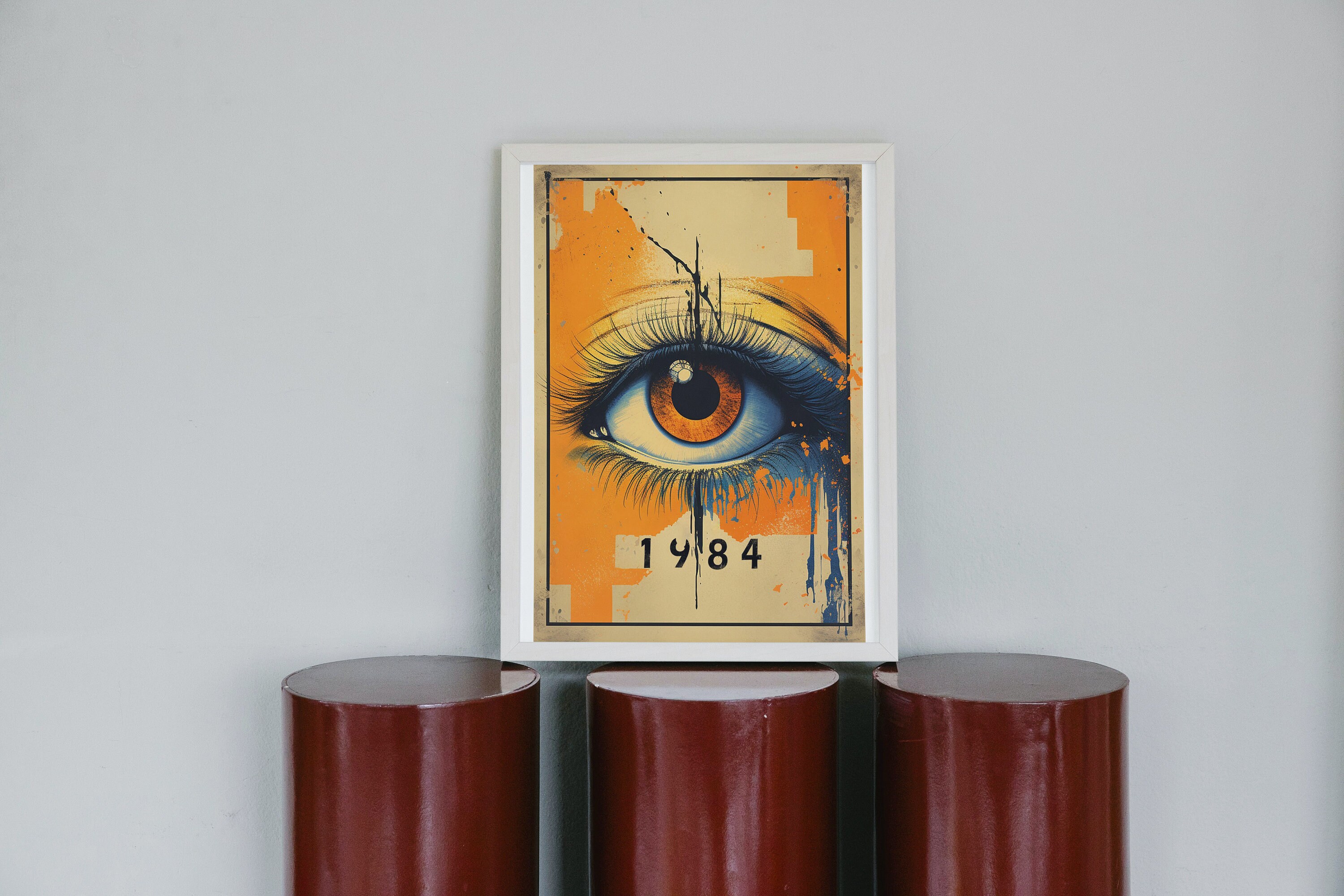 1984 George Orwell Minimalist Poster, High Quality Printable Wall Art ...
