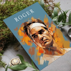 Roger Federer Minimalist Poster - Tennis Printable Wall Art - Sport ...