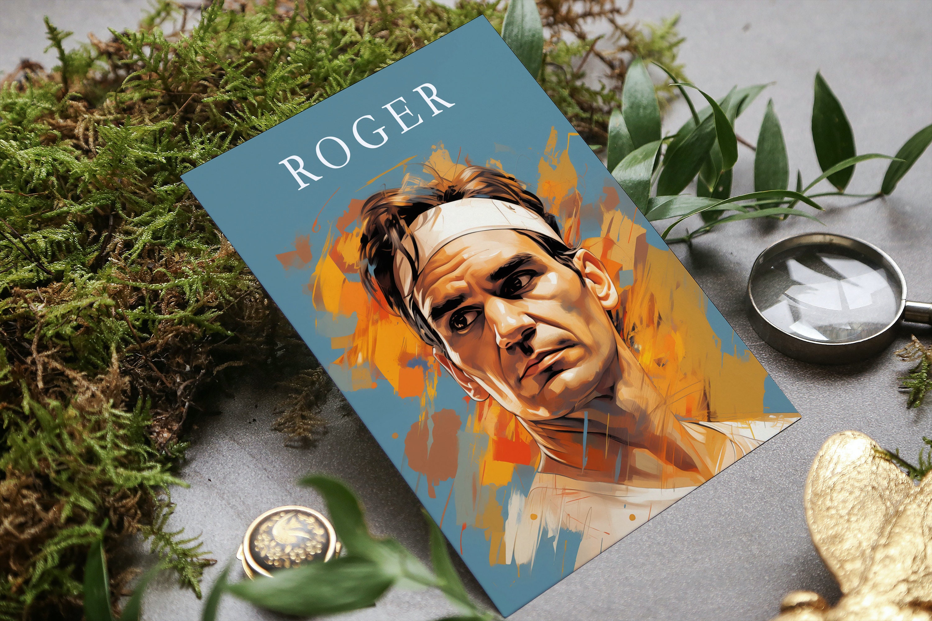 Roger Federer Minimalist Poster Tennis Printable Wall Art Sport Artwork ...