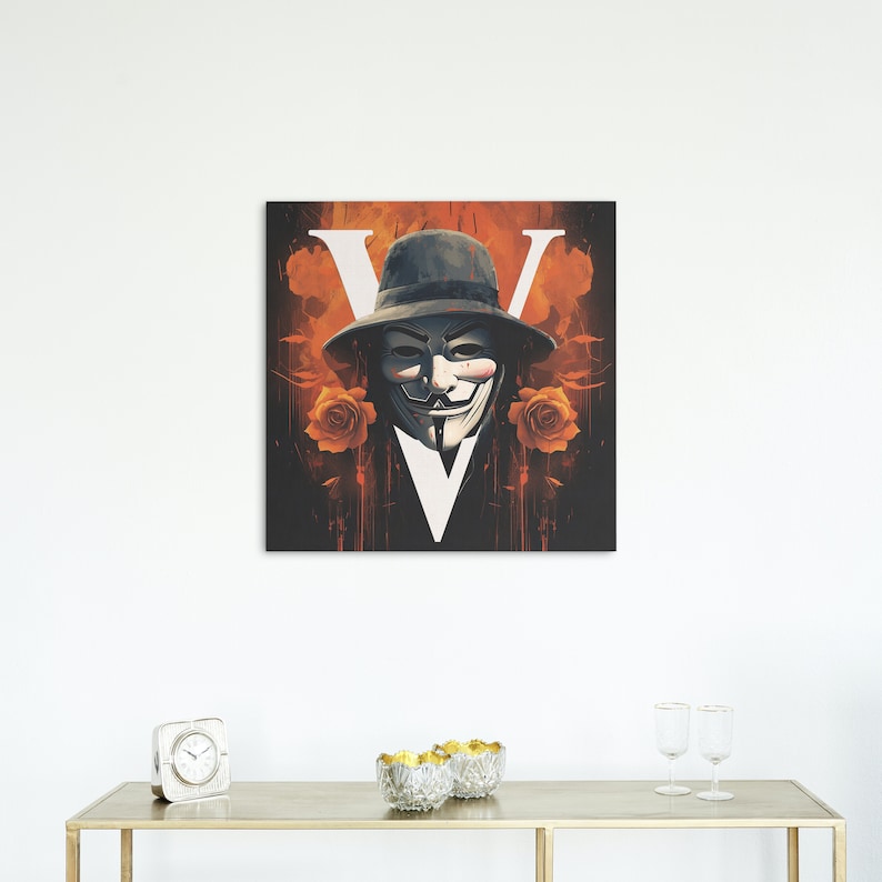 V for Vendetta Poster - Original Digital Printable Wall Art for Home ...