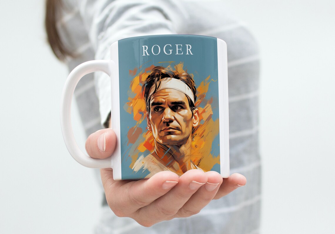 Roger Federer Minimalist Poster Tennis Printable Wall Art Sport Artwork ...