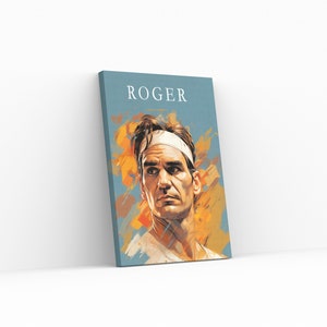Roger Federer Minimalist Poster - Tennis Printable Wall Art - Sport ...
