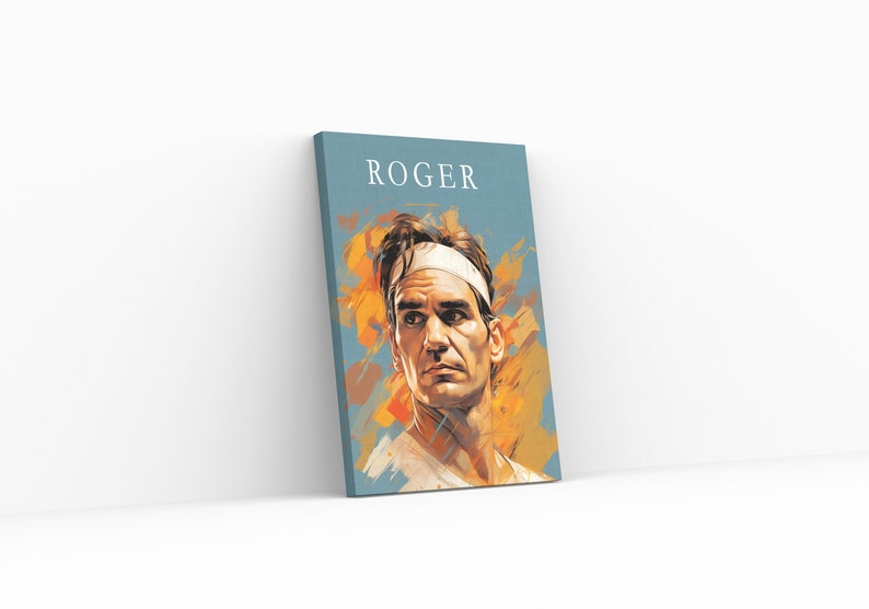 Roger Federer Minimalist Poster - Tennis Printable Wall Art - Sport ...