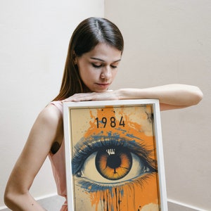 1984 Minimalist Poster Digital Download George Orwell Art High-quality ...