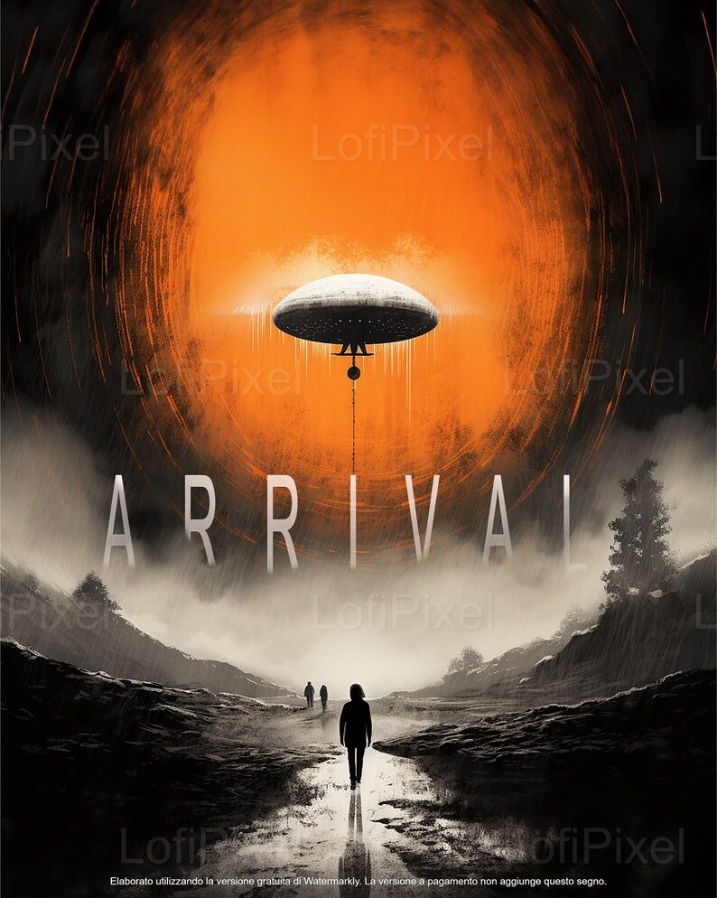 Arrival Movie Poster Denis Villeneuve Film Artwork Unofficial Printable ...