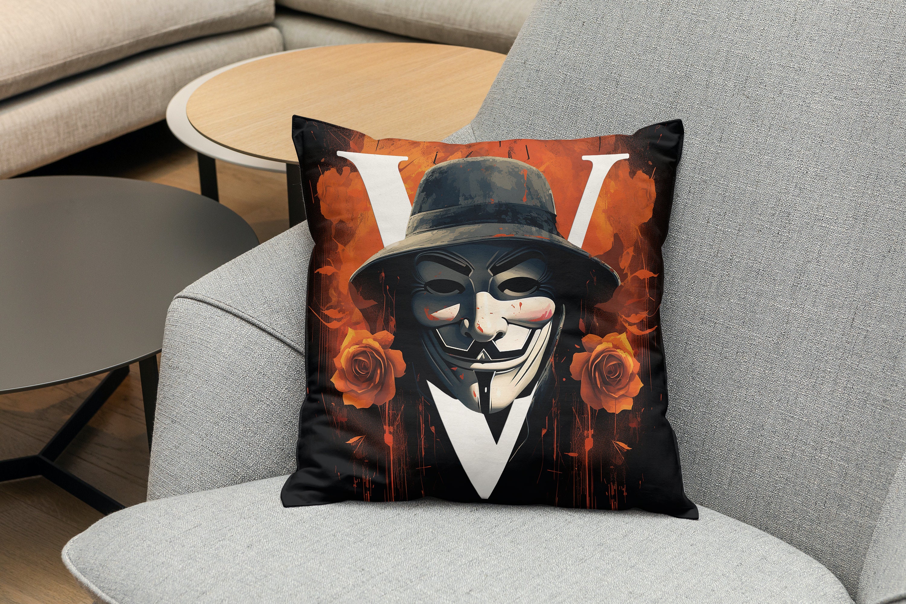 V for Vendetta Poster - Original Digital Printable Wall Art for Home ...