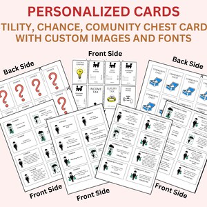 Personalized Monopoly Board for Dad's Car Lover Present Daddy Birthday ...
