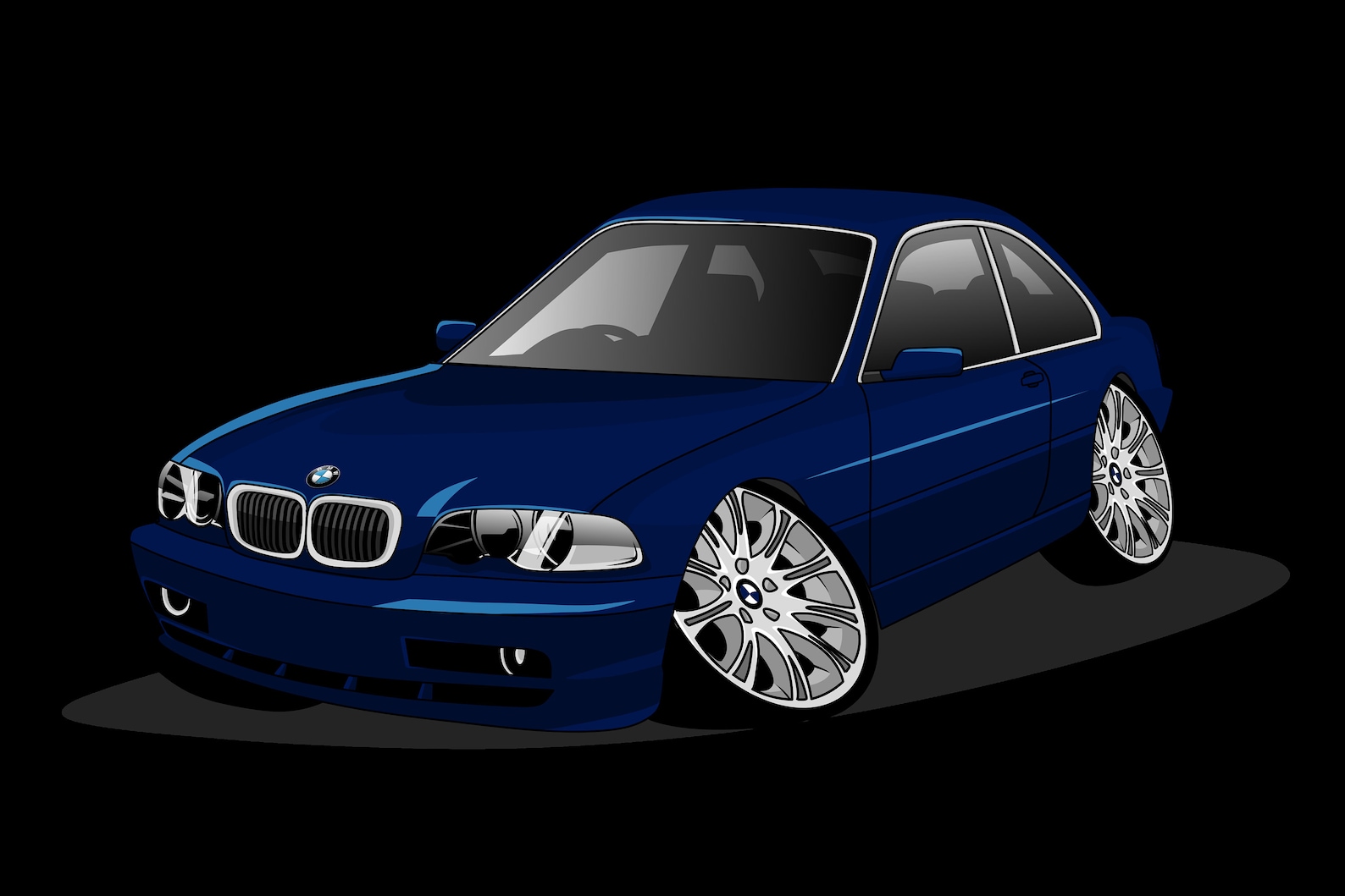 Custom Car Caricature Illustration Digital Car Portrait Gift for Car ...