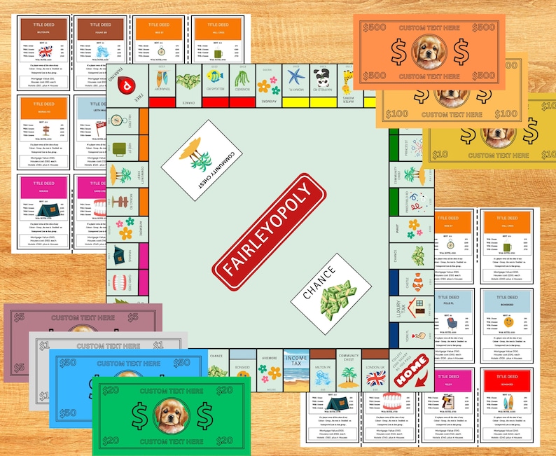 Personalized Monopoly Board Game Custom Fully Customized Birthday ...
