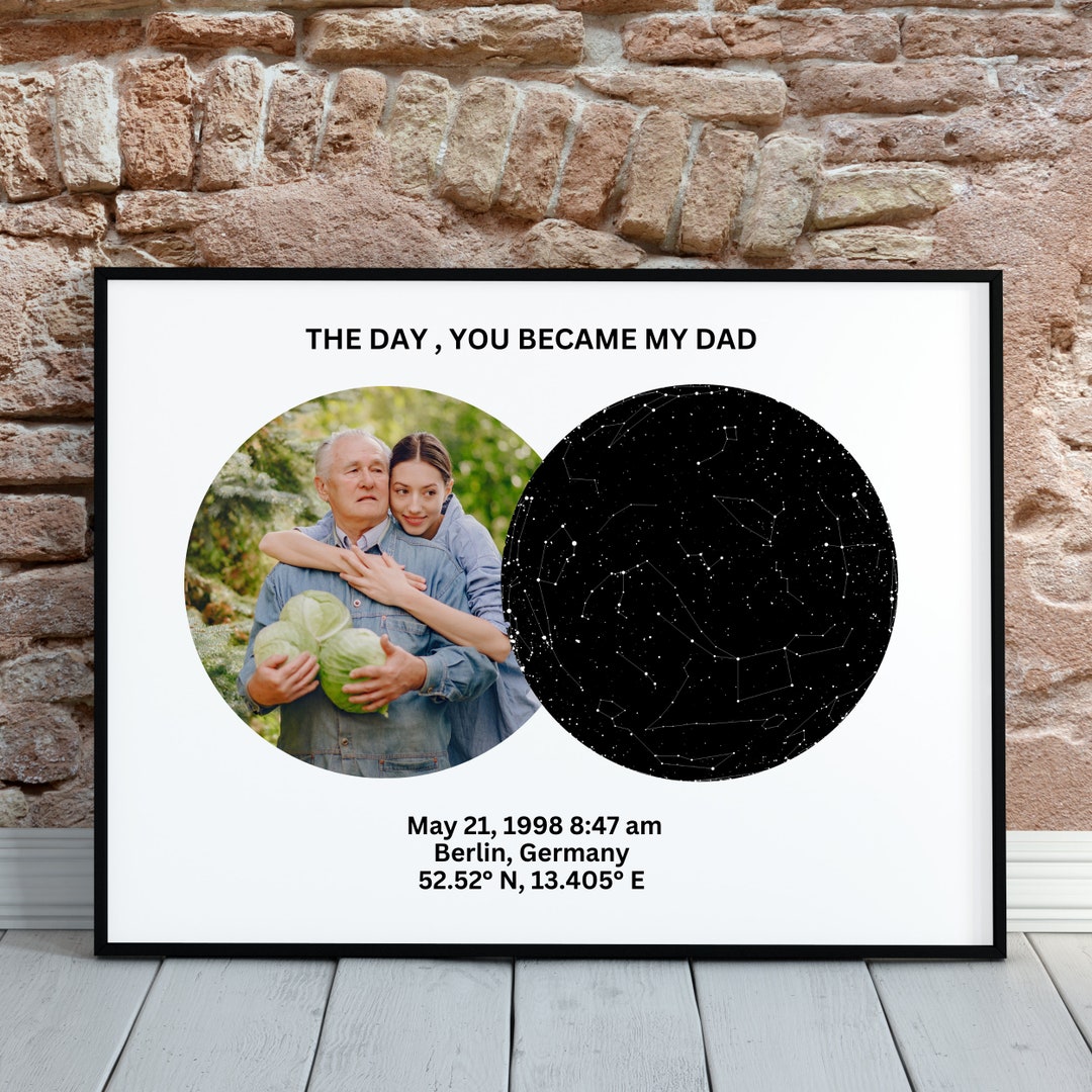First Night as Daddy's Star Map | the Day You Became My Dad First Time ...