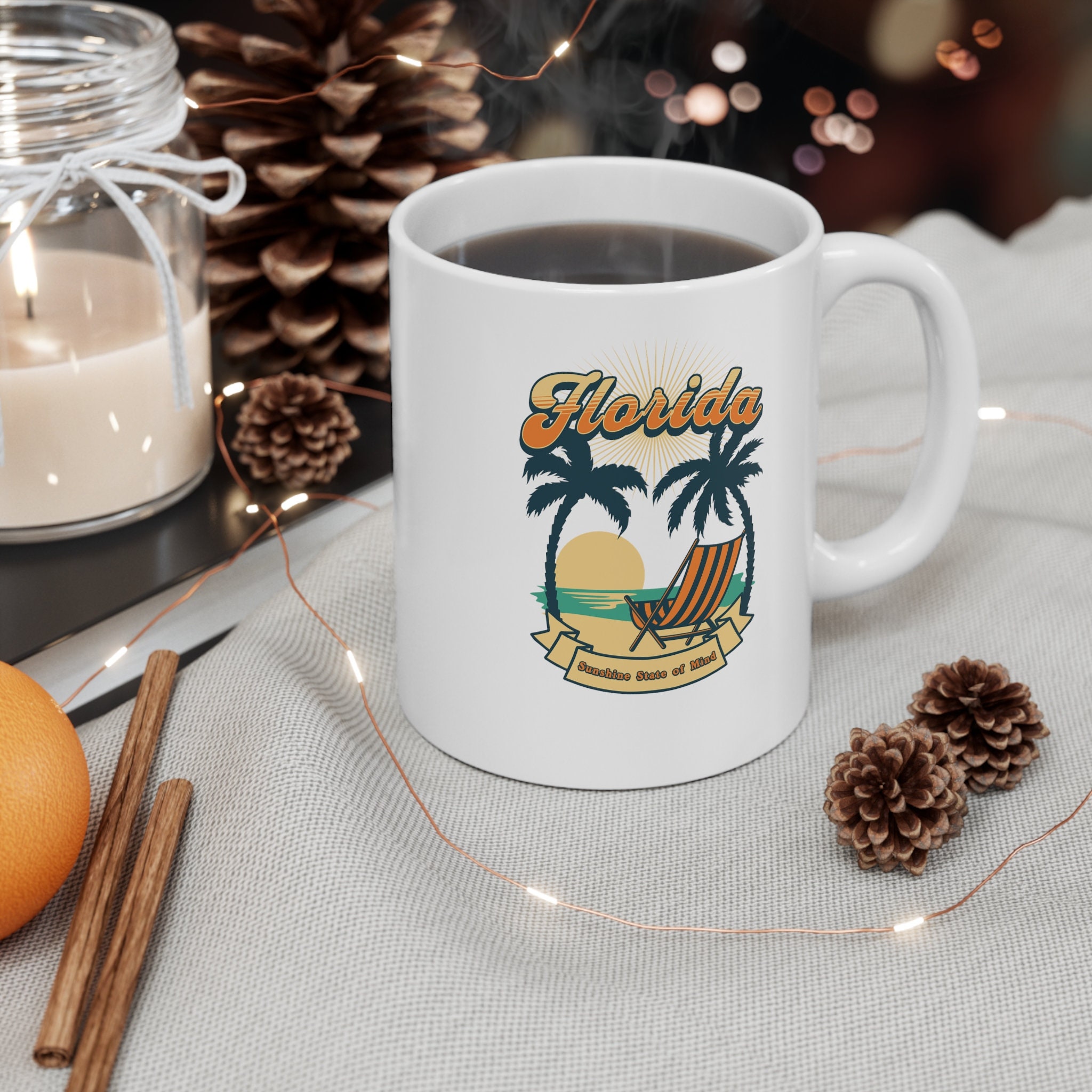 Florida Mug / Florida Ceramic Mug / Florida Gift / Florida Coffee Mug ...