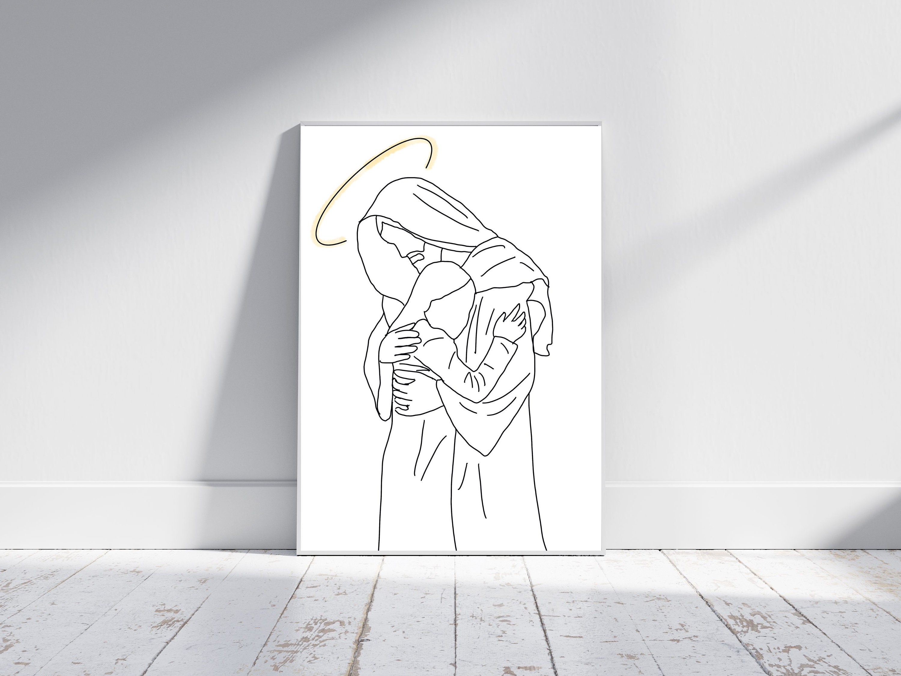 Jesus Hugging Girl Print | Comfort Poster | Sister Gift | Daughter ...