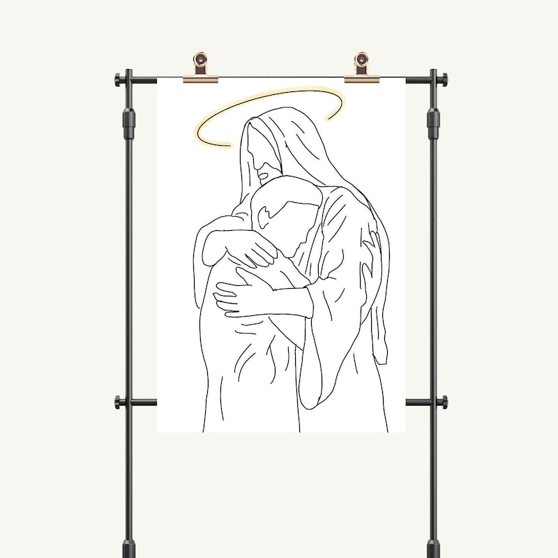 Jesus Hugging Man - Etsy