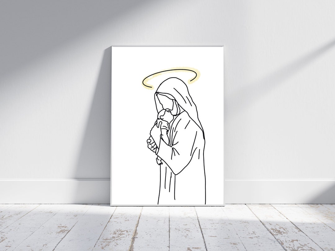 Jesus Holding Baby Print | Miscarriage Poster | Baby Loss | Angel Baby ...