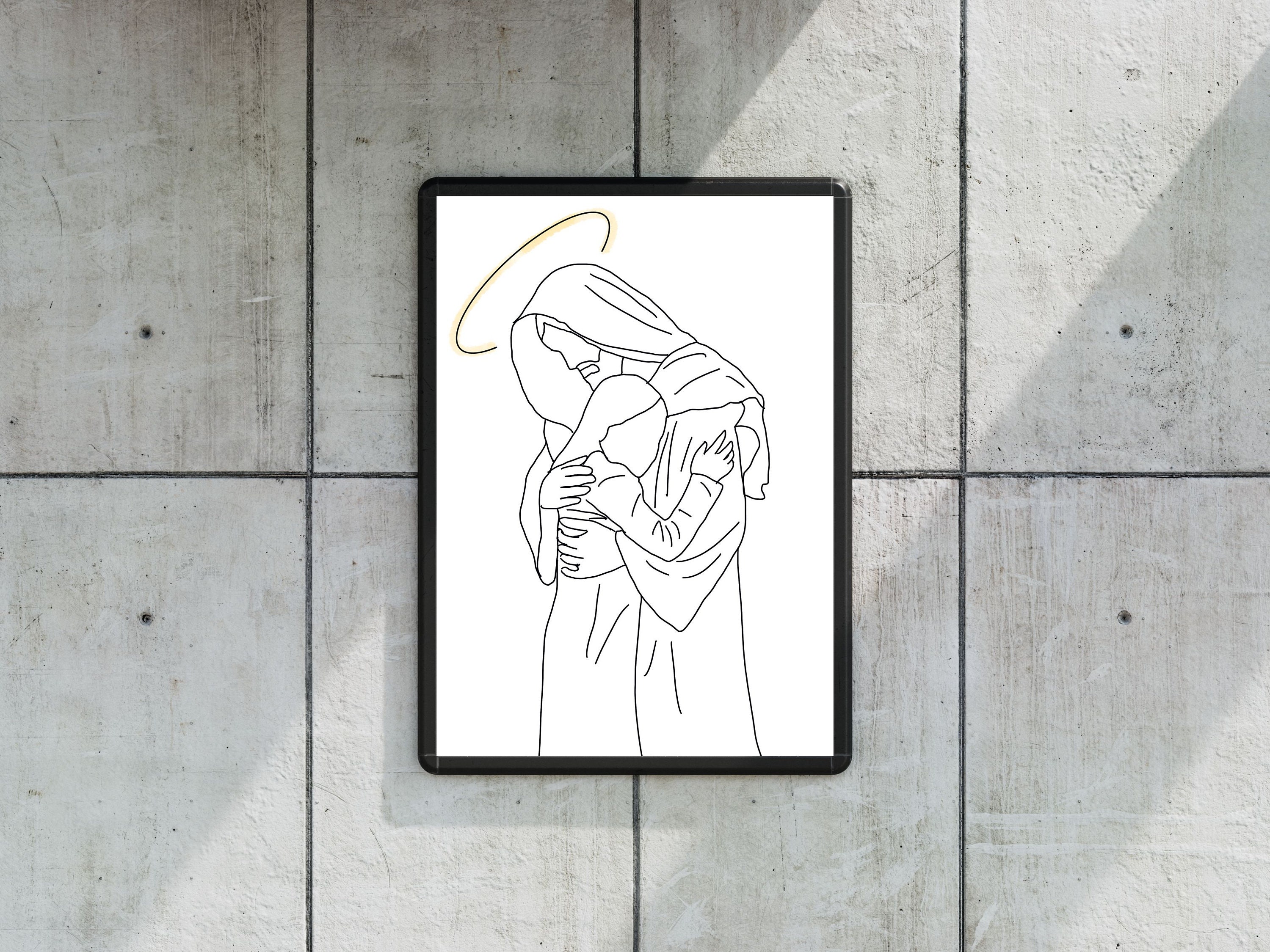 Jesus Hugging Girl Print | Comfort Poster | Sister Gift | Daughter ...