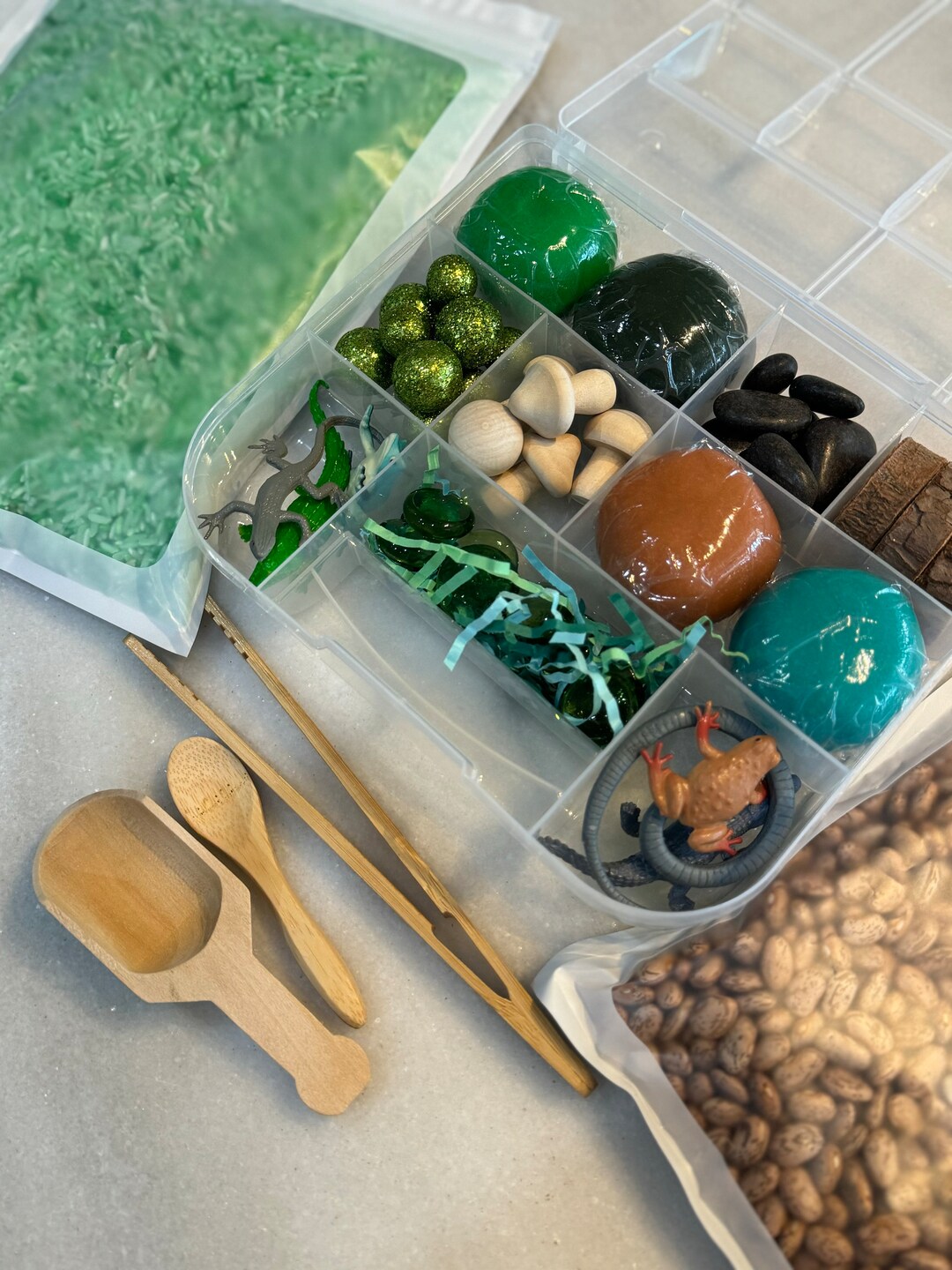 Reptile Playdough Sensory Bin Bundle, Sensory Kit, Reptile Kit ...