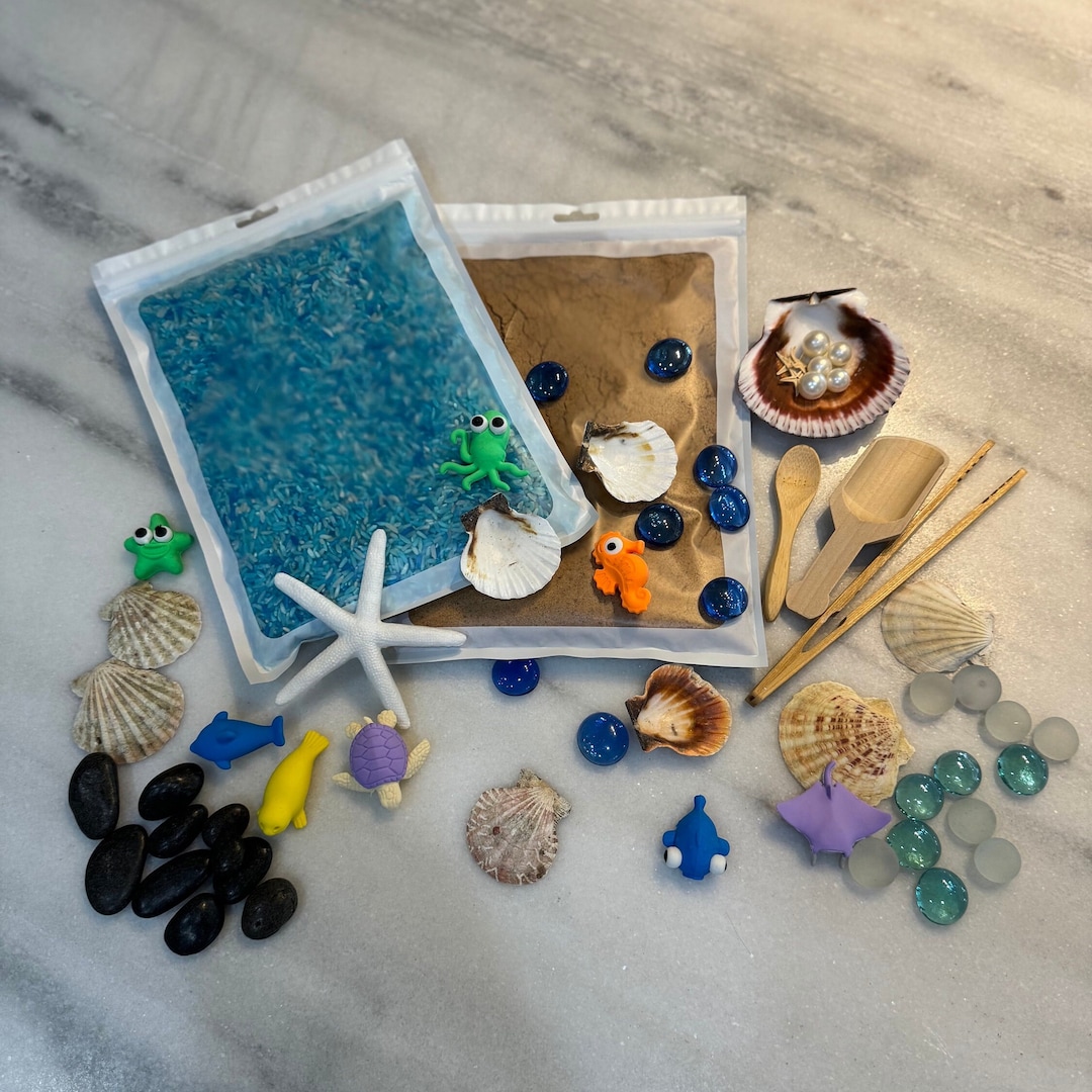 Ocean Sensory Bin, Sensory Kit, Sensory Play, Ocean Themed, Kids Gift ...