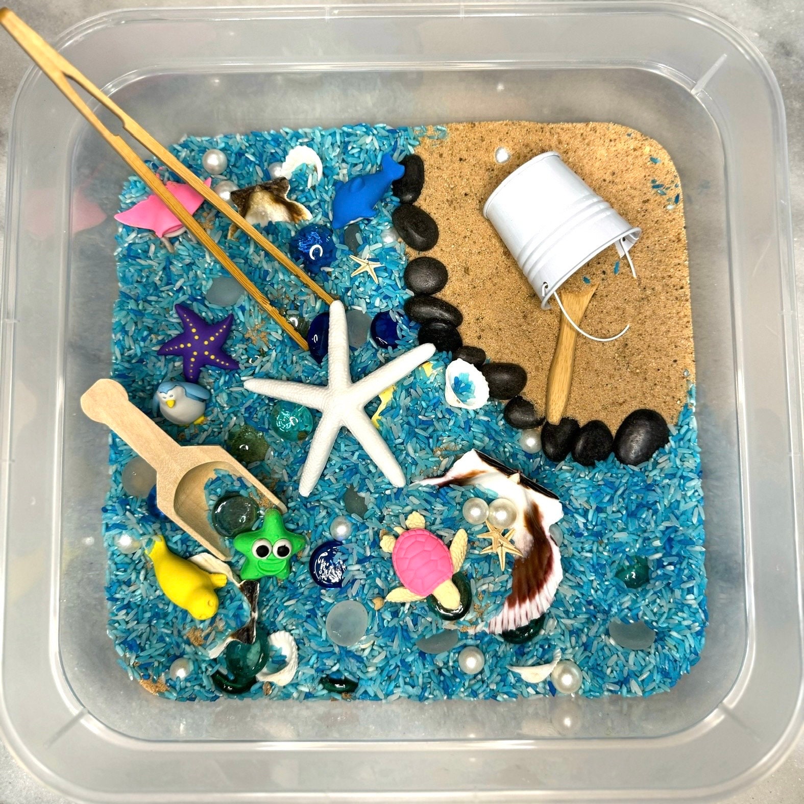 Ocean Sensory Bin, Sensory Kit, Sensory Play, Ocean Themed, Kids Gift ...