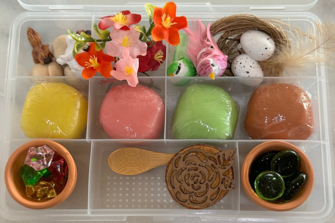 Garden Playdough Kit, Garden Sensory Bin, Gardening Kit, Garden Sensory ...