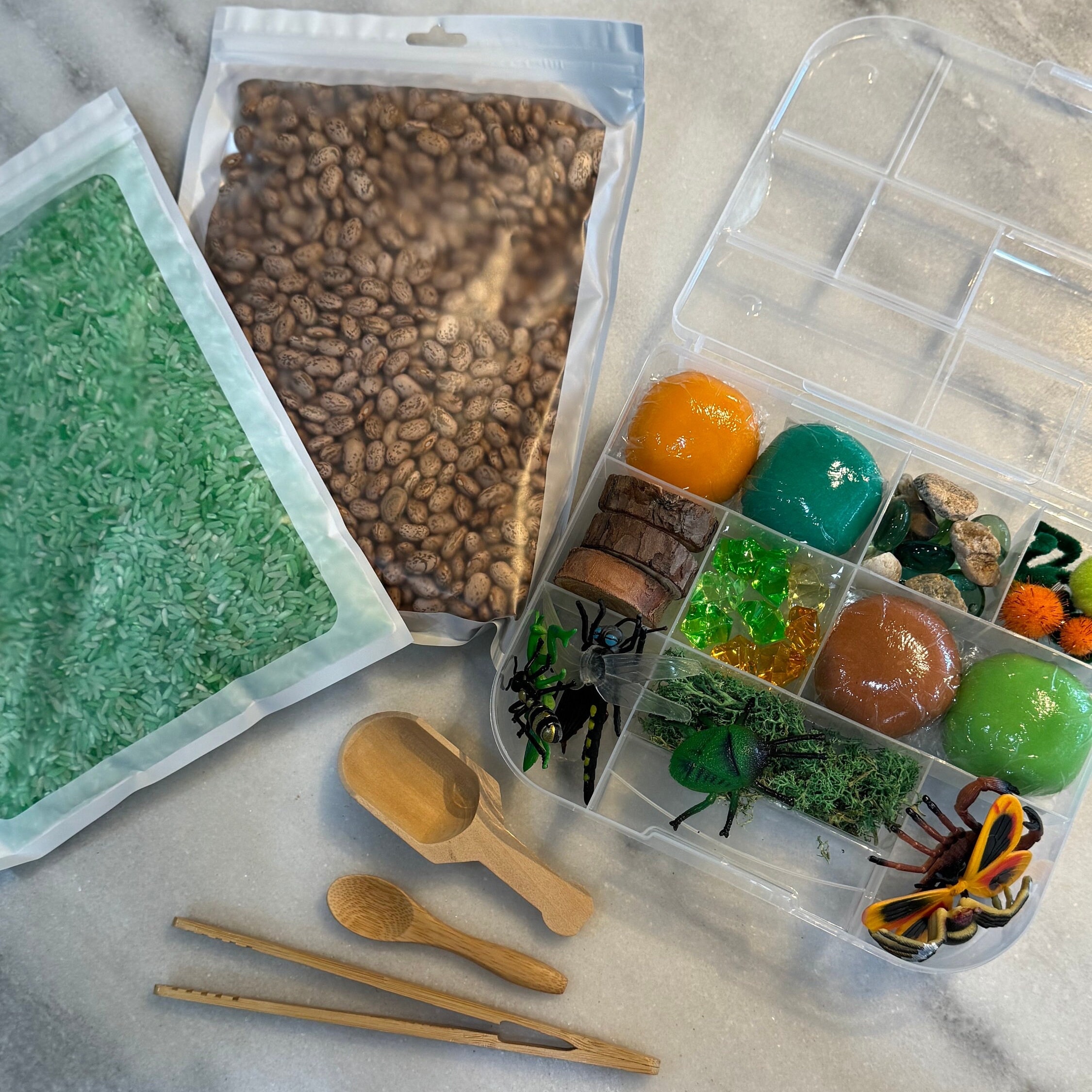Insect Playdough Sensory Bin Bundle, Sensory Kit, Insect Kit, Playdough ...