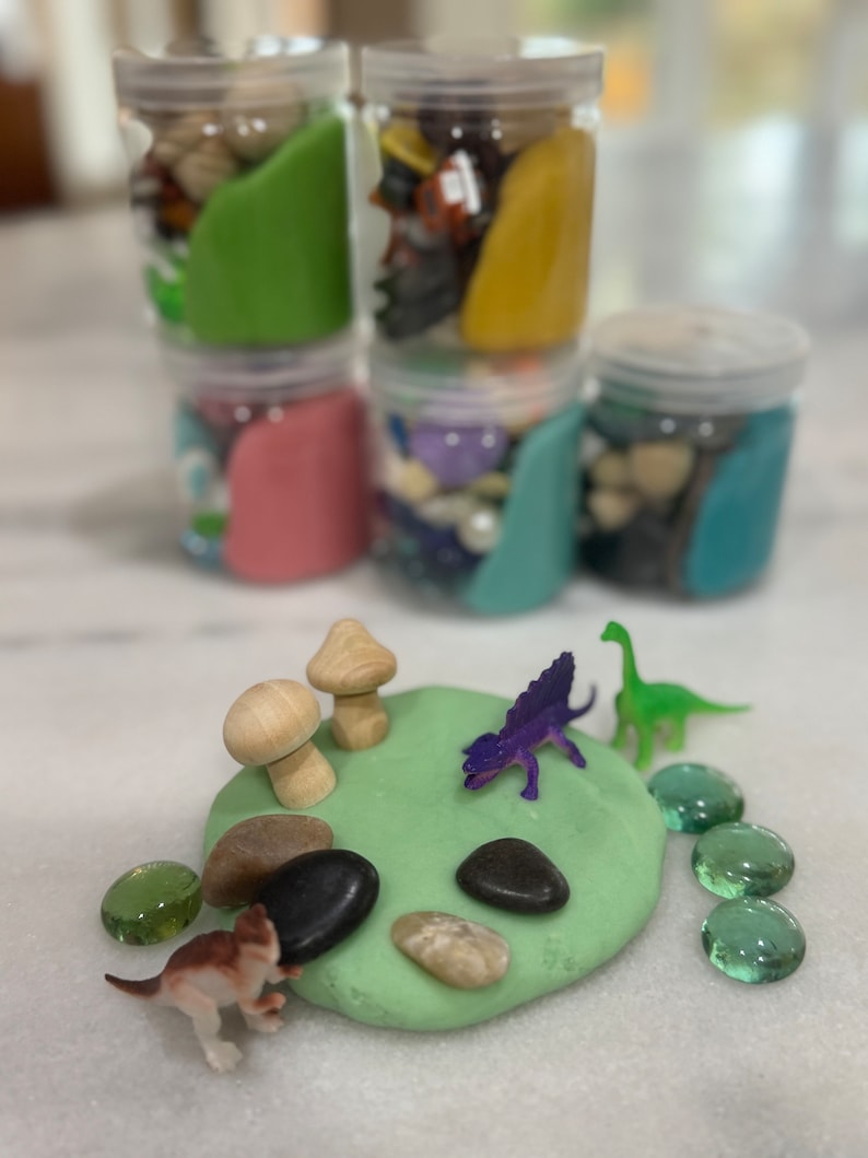 Playdough Jars, Party Favor, Class Gift, Kids Gift, To-go Play Dough ...