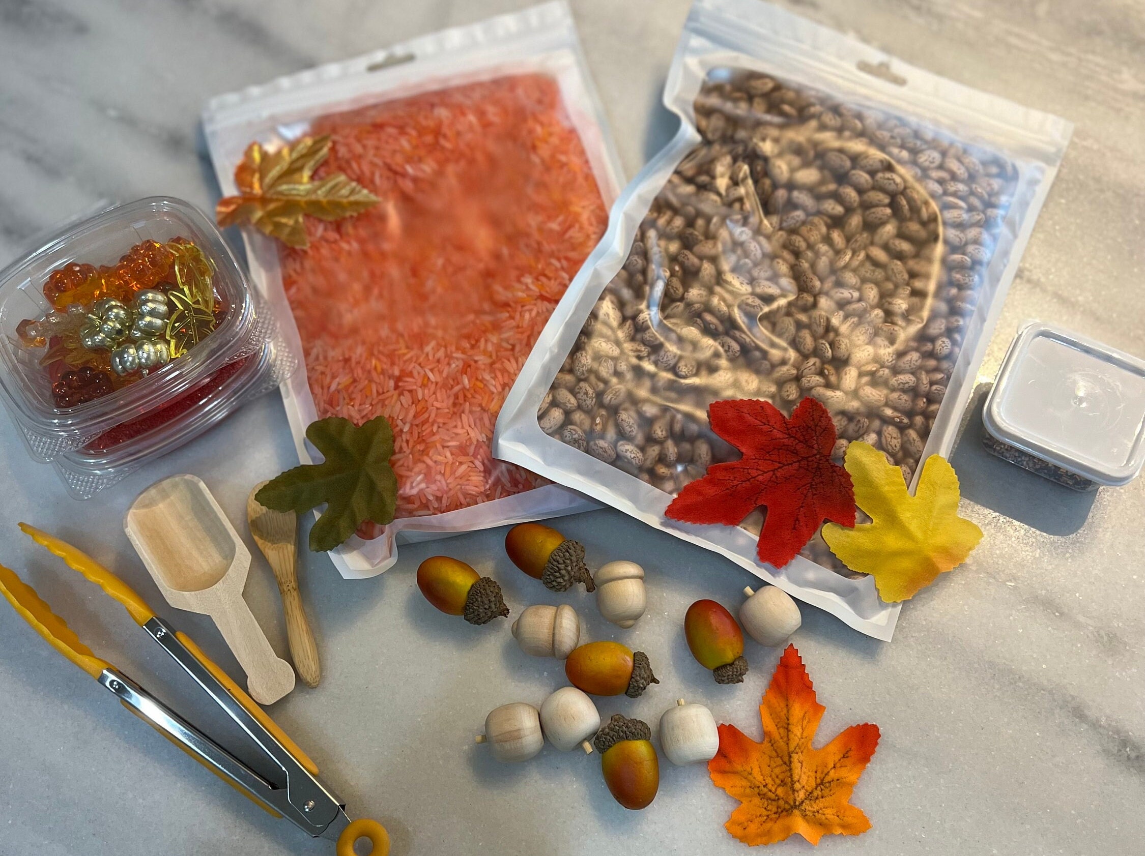 Fall Sensory Bin Sensory Kit Sensory Play Kids Gift - Etsy