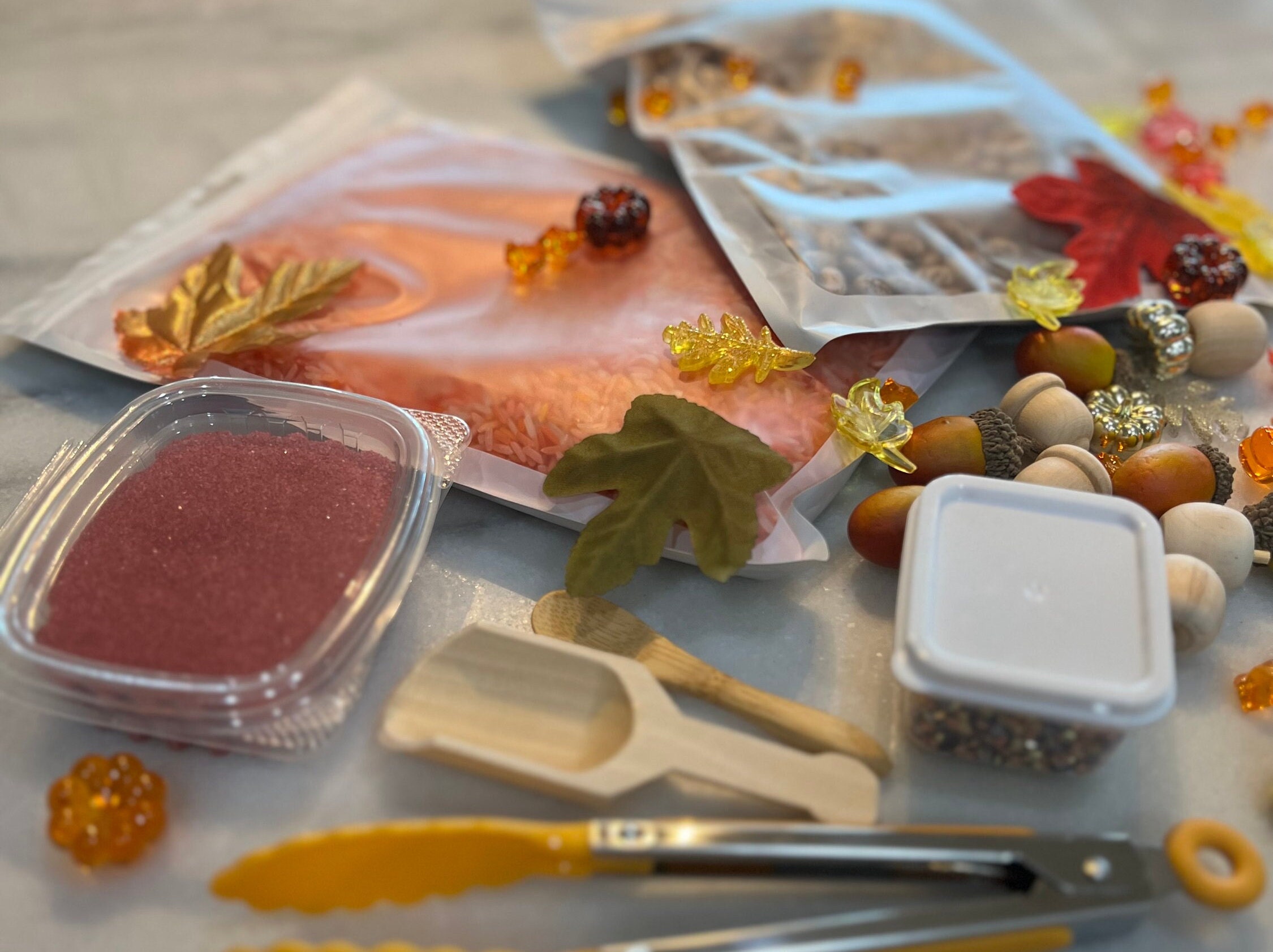 Fall Sensory Bin Sensory Kit Sensory Play Kids Gift - Etsy